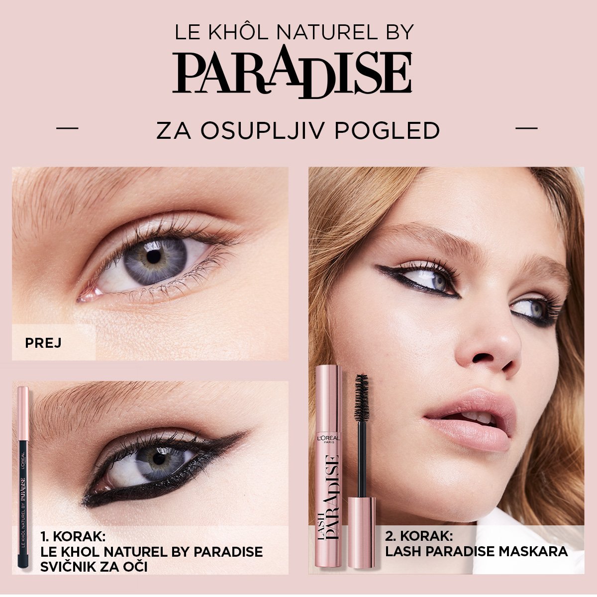 Le Khol By Paradise svičnik za oči 120 Immaculate Snow | L'Oréal Paris